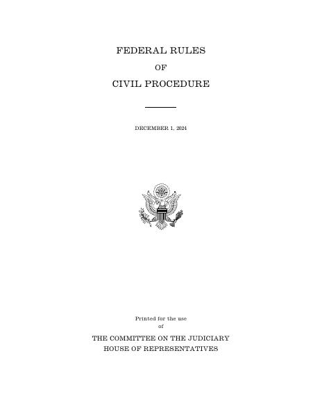 2025 Rulebook for Civil Procedure, hosted for free at printMe1.com